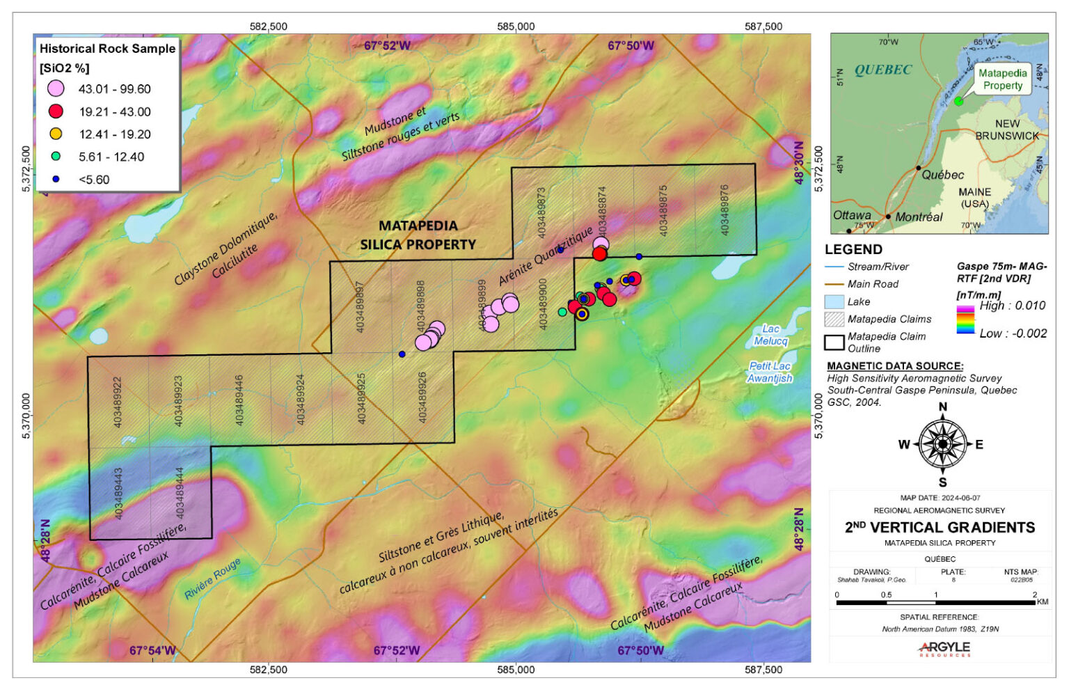Matapedia - Argyle Resources
